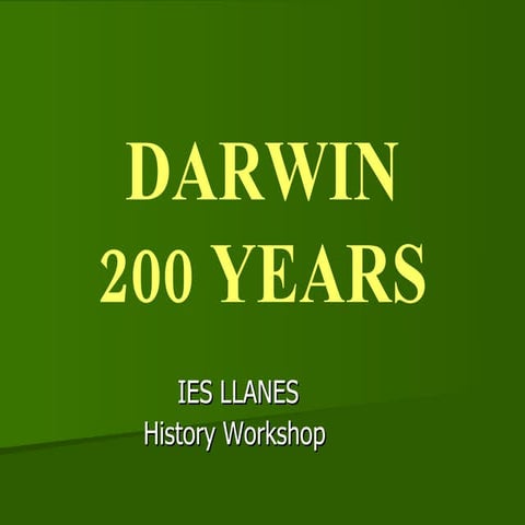 Darwin 01. English . A Summary In Just 40 Slides | PPT