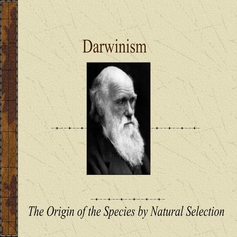 Darwinism powerpoint presentation of darwinism | PPT