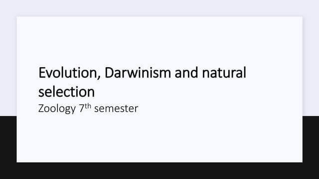 Darwinism | PDF | Genetics | Science