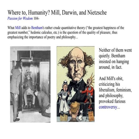 Nietzsche, Darwin, Mill | ODP
