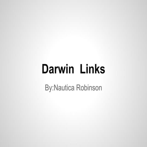 Darwin powerpoint | PDF