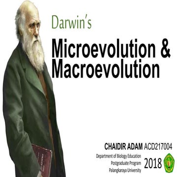 Darwin's Microevolution & Macroevolution (no videos) - Chaidir Adam ...