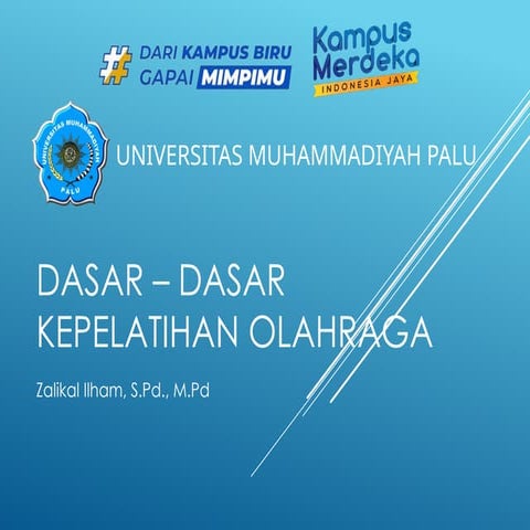 Dasar Dasar Kepelatihan Olahraga Pptx