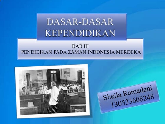 Dasar – Dasar Pendidikan | PPTX