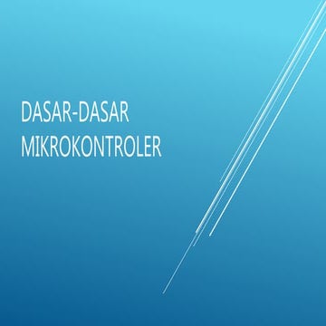 Dasar dasar mikrokontroler-micahelrio | PPTX