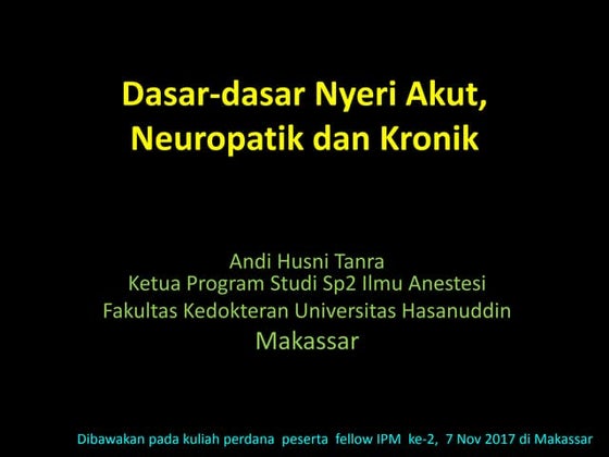 Classification of Pain | PPT