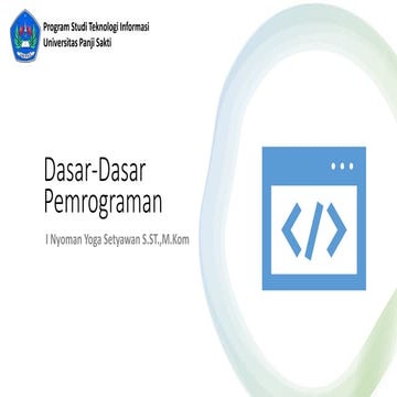 Dasar-dasar pemorograman - Percabangan.pdf