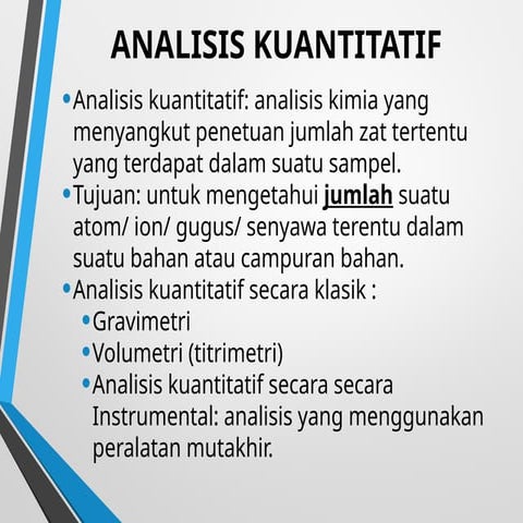 Dasar-Kimia-Kuantitatif yaitu mengenai materi kimia | PPT