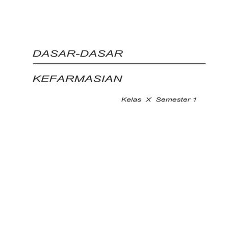 Dasar2 farmasi | PDF