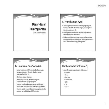 Bahasa Pemrograman | PDF