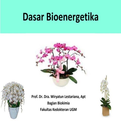 Bioenergitika | PPTX