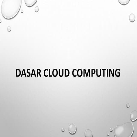 Cloud computing | PPTX