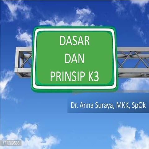 Dasar dan Prinsip K3 | PPTX