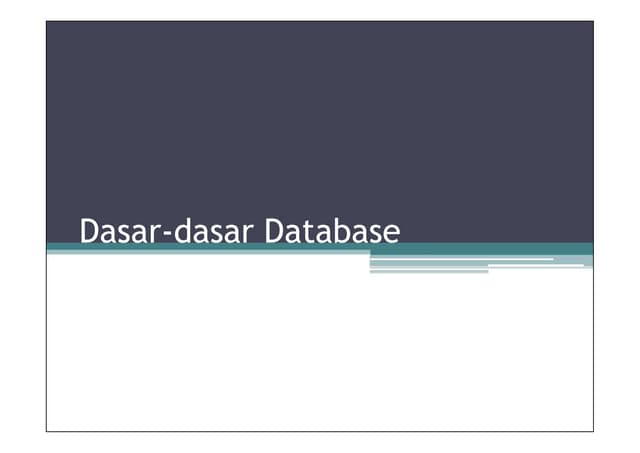 Power Point | Database Design | PPTX