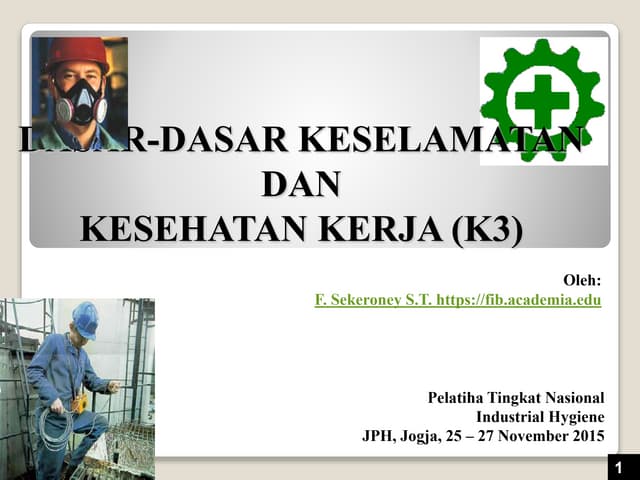 K3 (Keselamatan dan Kesehatan Kerja) | PPT