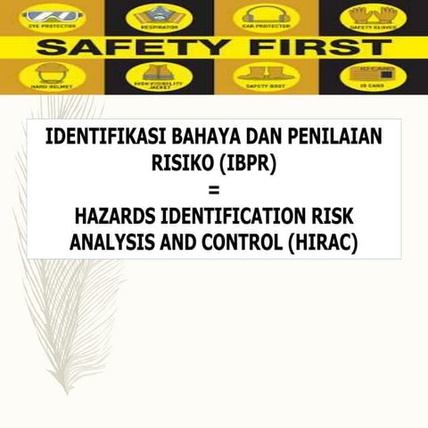 Dasar_IBPR_(HIRADC) RISK MANAGEMENT DAN CONTROL | PDF