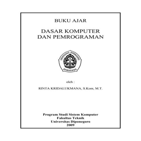 Dasar komputer dan_pemrograman | PDF