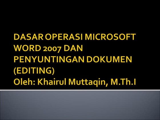 Kumpulan Rumus Cepat Ms. Word | PDF