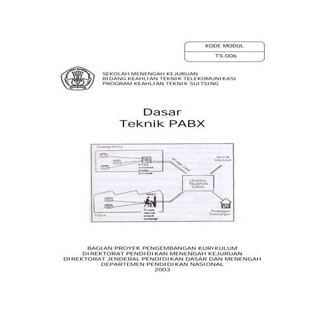 Dasar teknik pabx | PDF