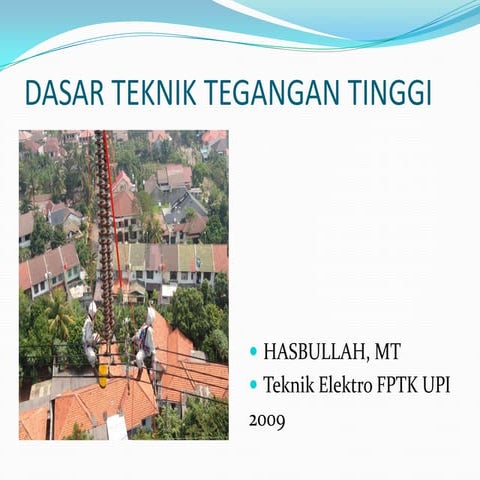 Dasar Teknik Tegangan Tinggi | PDF