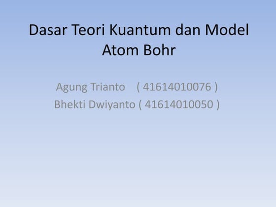 Model atom bohr | PPT