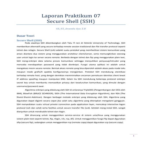 SSH Server | PDF