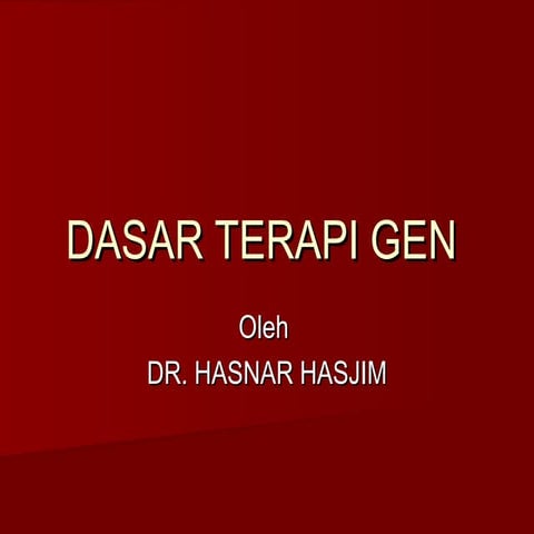 Terapi gen | PPT