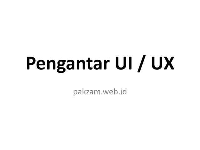 Konsep dasar UI/UX | PDF
