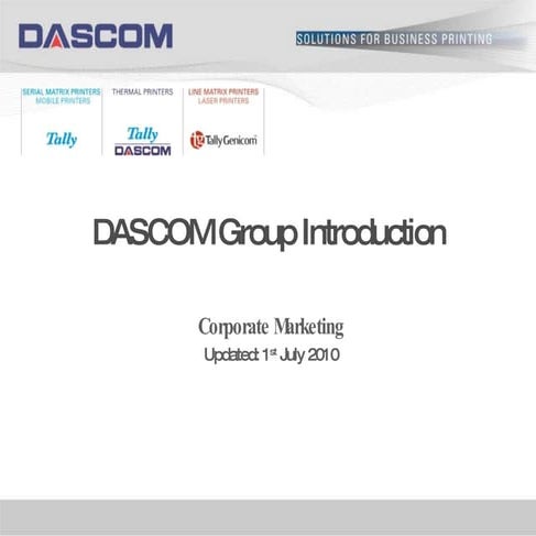 Dascom Group Introduction Jul10 | PPT