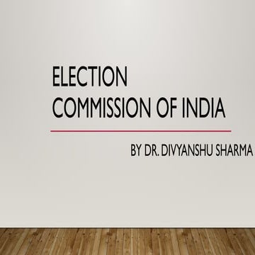 Lecture on Election commission of India.pptx