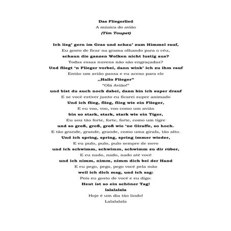 Das fliegerlied | PDF