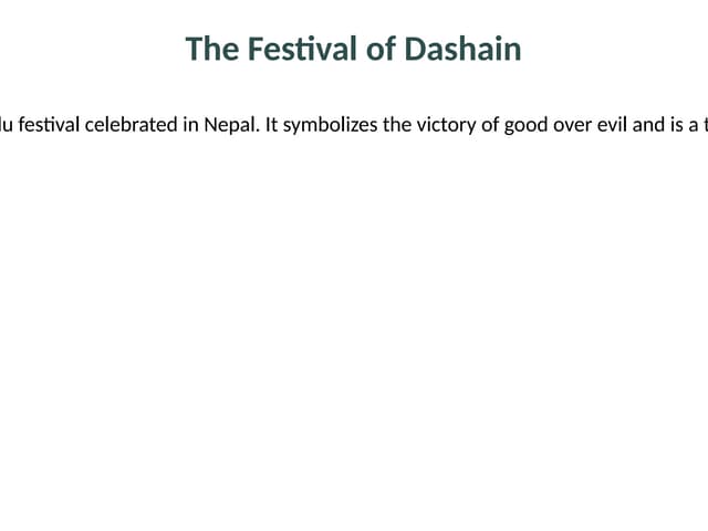 Dashain and tihar 2018 ppt (Nepalese) | PPTX