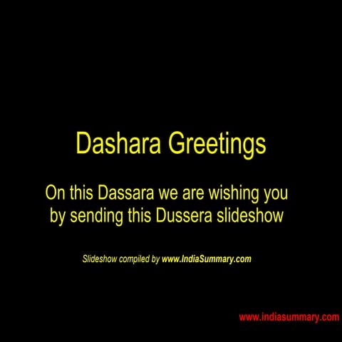 Dashara Greetings | PPT