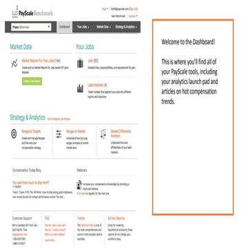Benchmark Dashboard Overview | PPTX