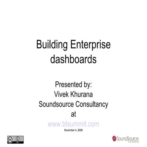 Building Enterprise Dashboards By Vivek Khurana At The Bt Summit Bangalore | PPT | Technology ...
