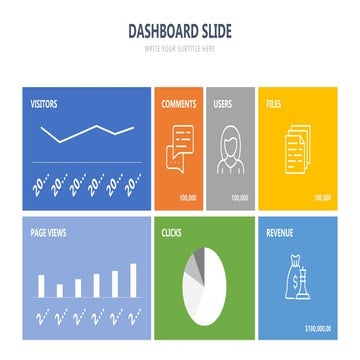 Dashboard Slides.pptx template for data presentation | PPTX