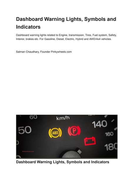 Mini Cooper Dashboard Warning Lights: Symbols and Meanings [FULL LIST ...