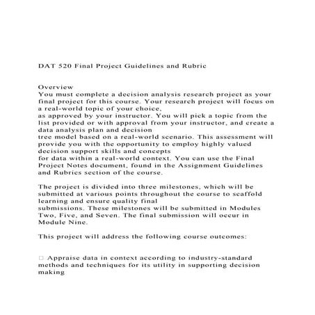 DAT 520 Final Project Guidelines and Rubric Overview .docx