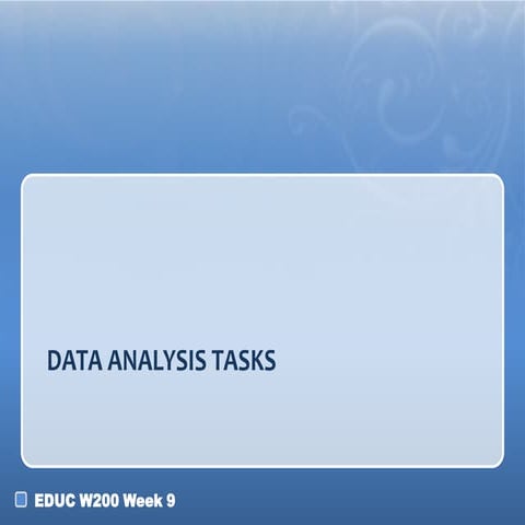 Data analysis | PPT