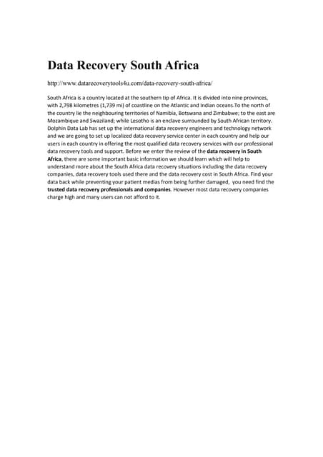 Data recovery marshall islands | PDF