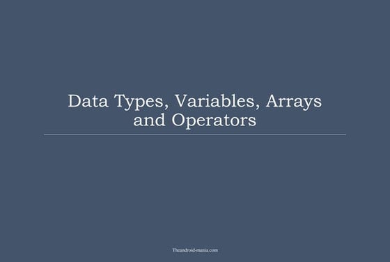 Constant Variables Data Types Pptx Programming Languages Computing