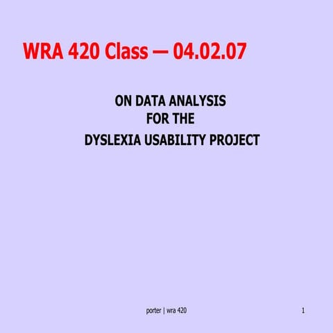 Data Analysis Presentation Ppt