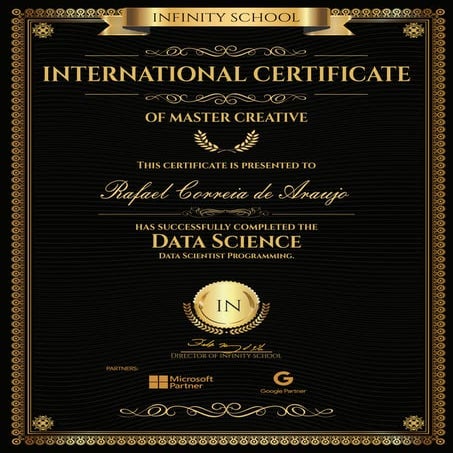 Certificado - Rafael Correia de Araujo - Data Science | PDF