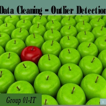 Data Cleaning Outlier Detection Ppt
