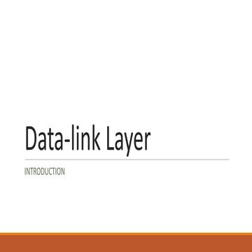 Data Link Layer functions with examples IN NETWORKS | PDF