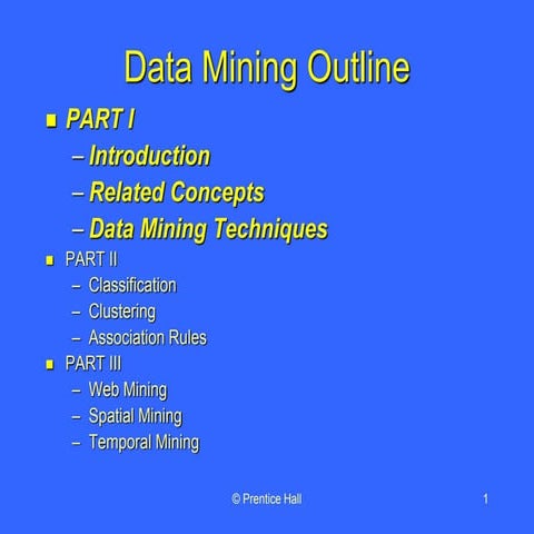 Data mining (lecture 1 & 2) conecpts and techniques
