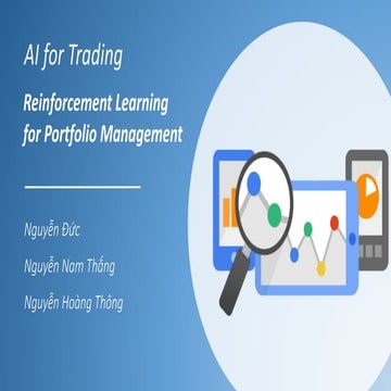 Reinforcement Learning for Portfolio Management | PPTX