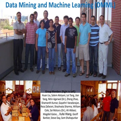 Data Mining and Machine Learning (DMML) | PPTX