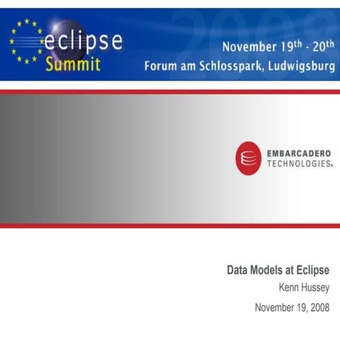 Data Models at Eclipse | PPT