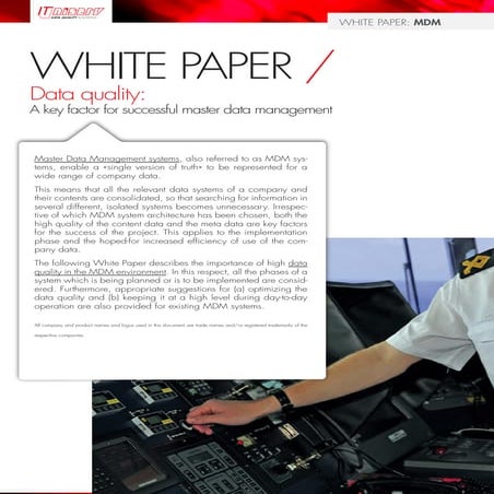 The, What, Why, & How of MDM in Digital Business Transformation Slideshare | PPTX